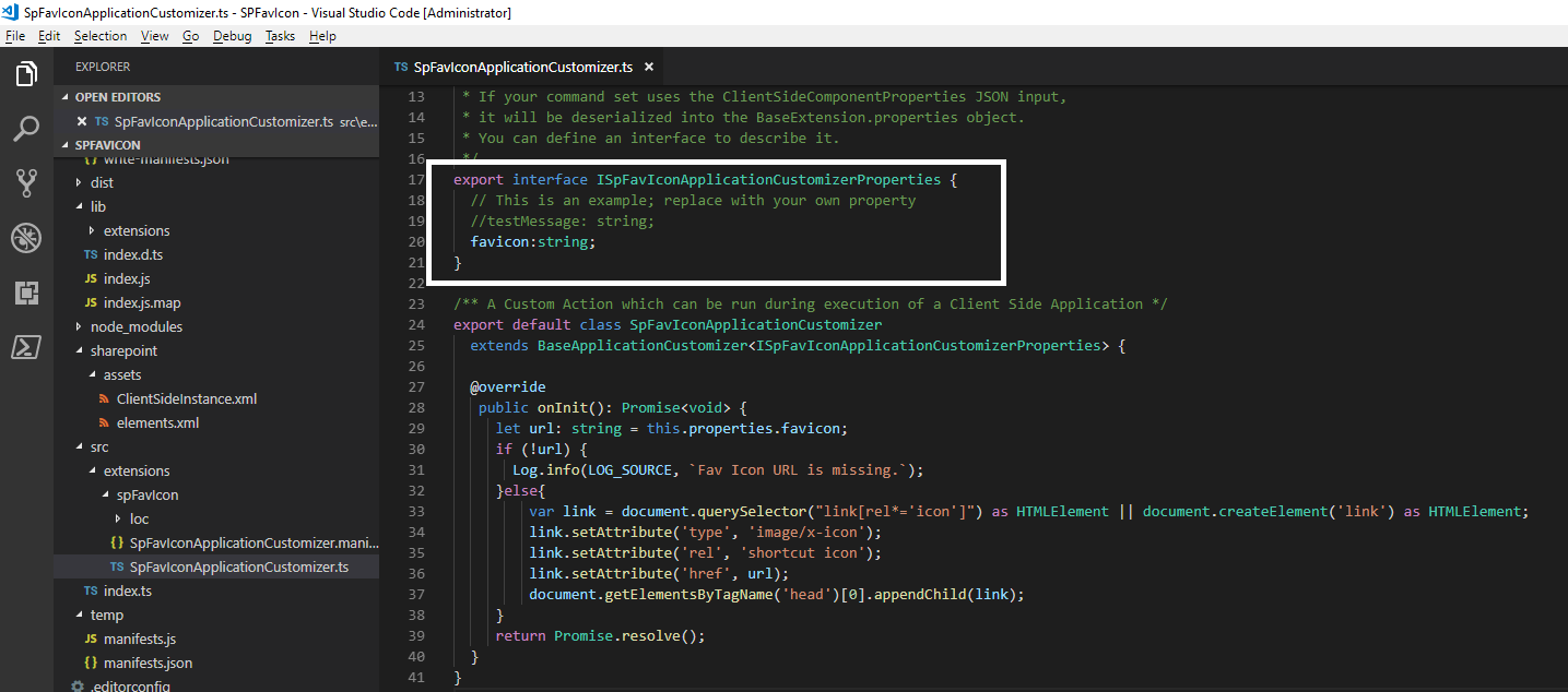 SPFx Application Customizer – How to change favicon on Modern ...